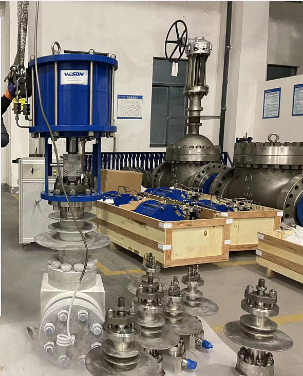 Single Pneumatic Linear Actuator Cryogenic Globe Valve dengan Spring ...